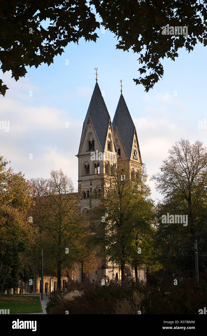 Basilika St. Kastor or Basilica of Saint Castor in Koblenz, Germany ...
