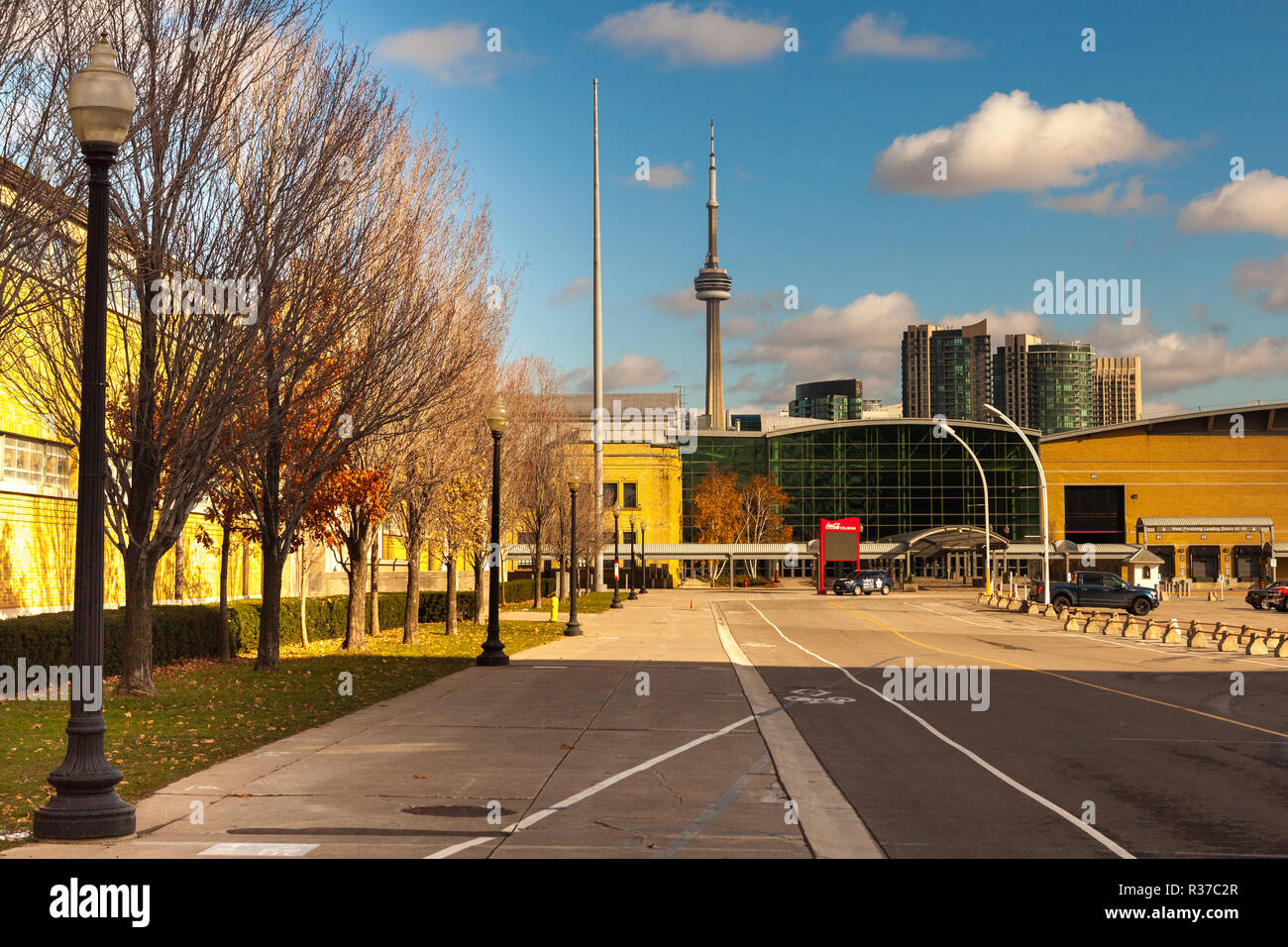Toronto, CANADA - November 20, 2018: Landscape view of the city of ...