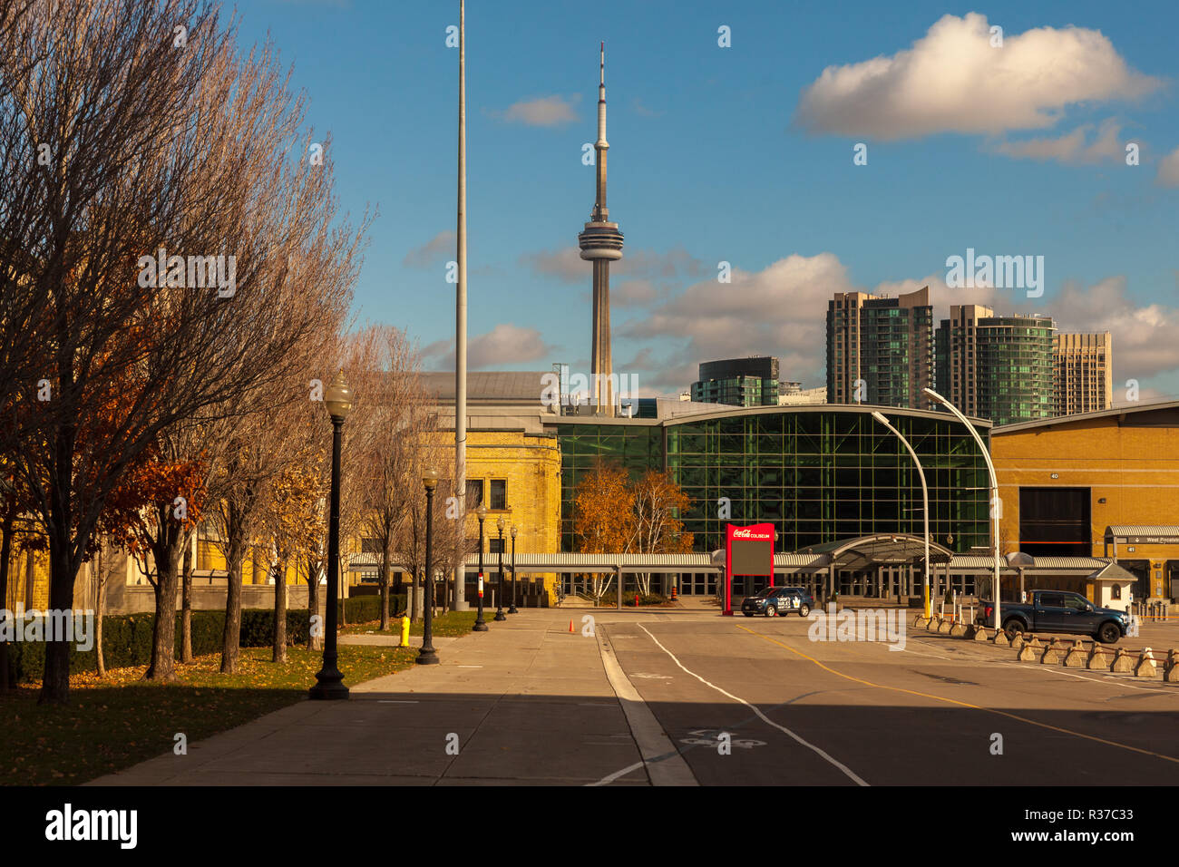 Toronto, CANADA - November 20, 2018: Landscape view of the city of ...