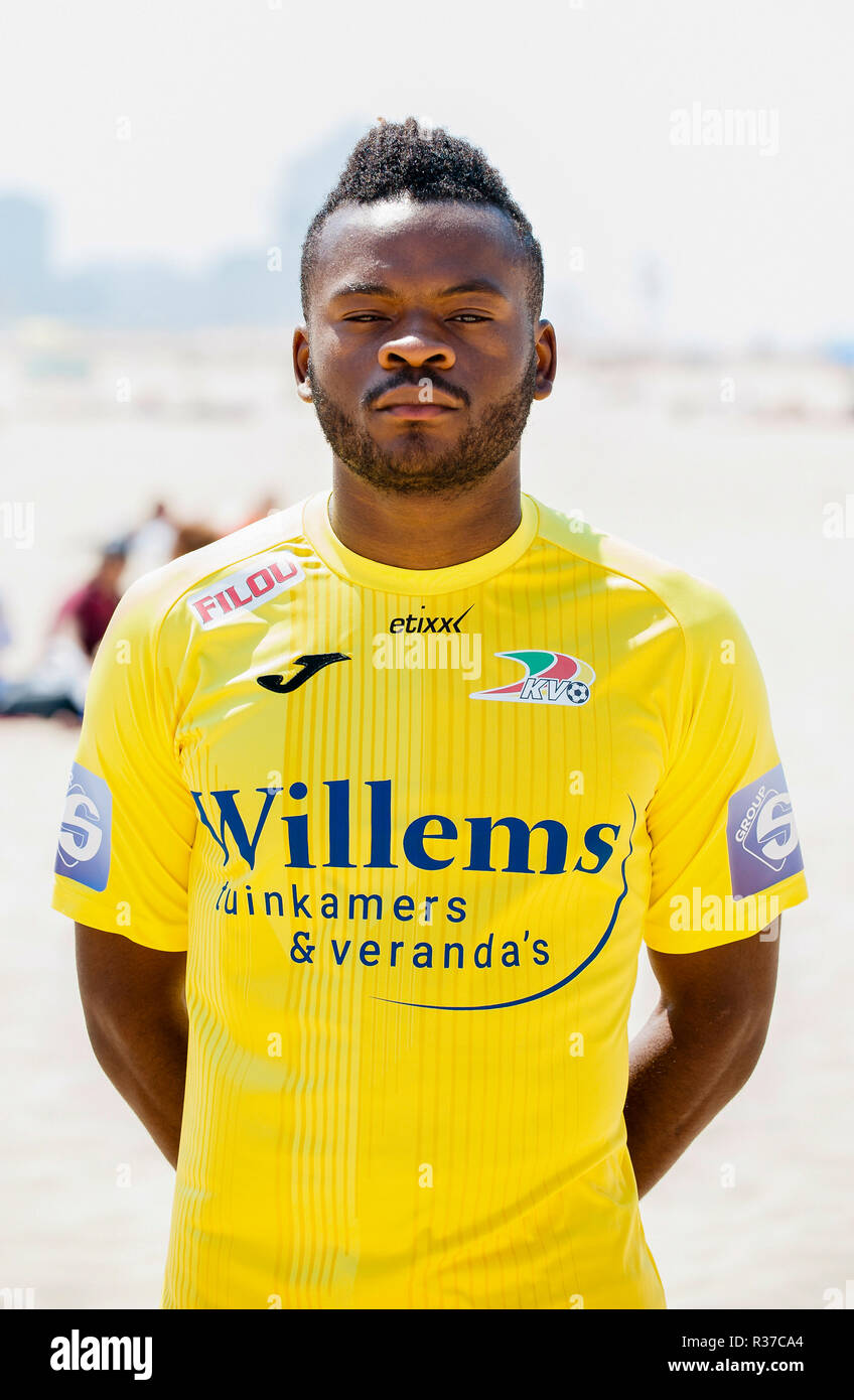 OSTEND, BELGIUM - JUNE 28 : Aristote Nkaka pictured during the 2018 ...