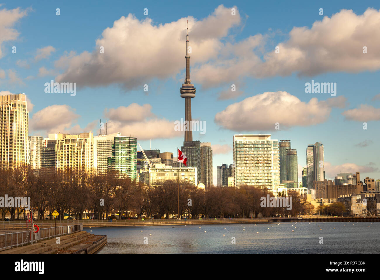 Toronto, CANADA - November 20, 2018: Landscape view of the city of ...