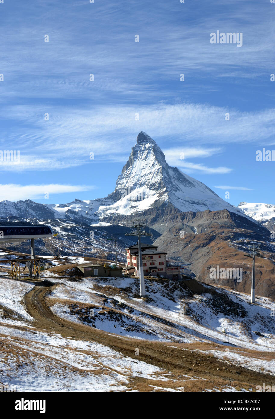 mountain station riffelberg Stock Photo - Alamy