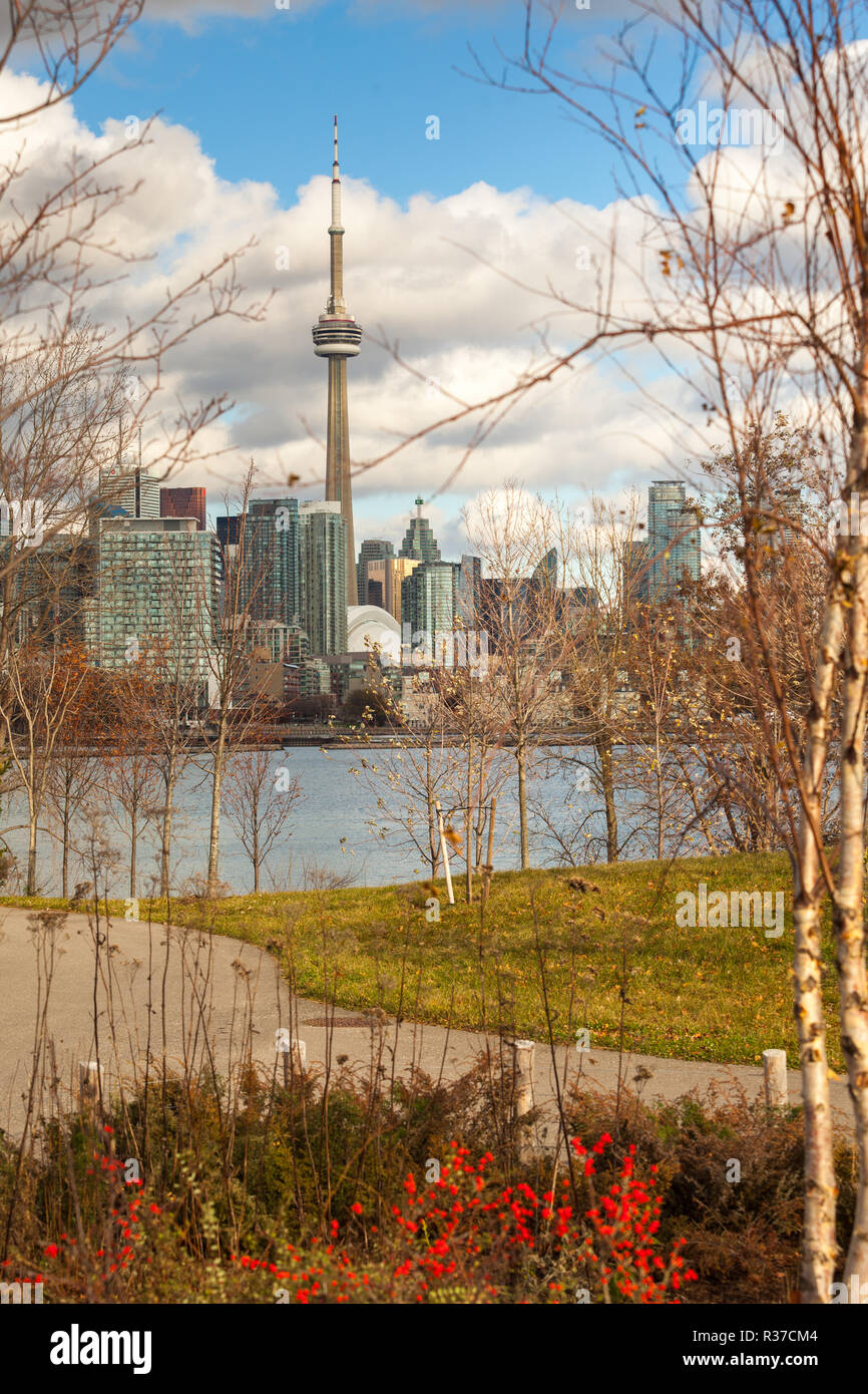 Toronto, CANADA - November 20, 2018: Landscape view of the city of ...