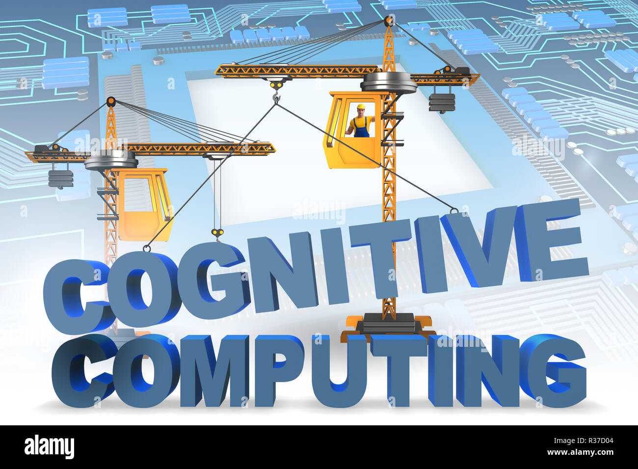 Cognitive computing concept - 3d rendering Stock Photo - Alamy