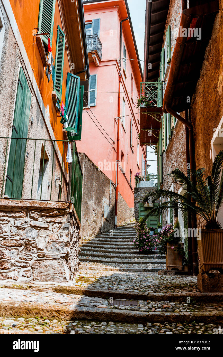 Typical italian village street scene hi-res stock photography and ...