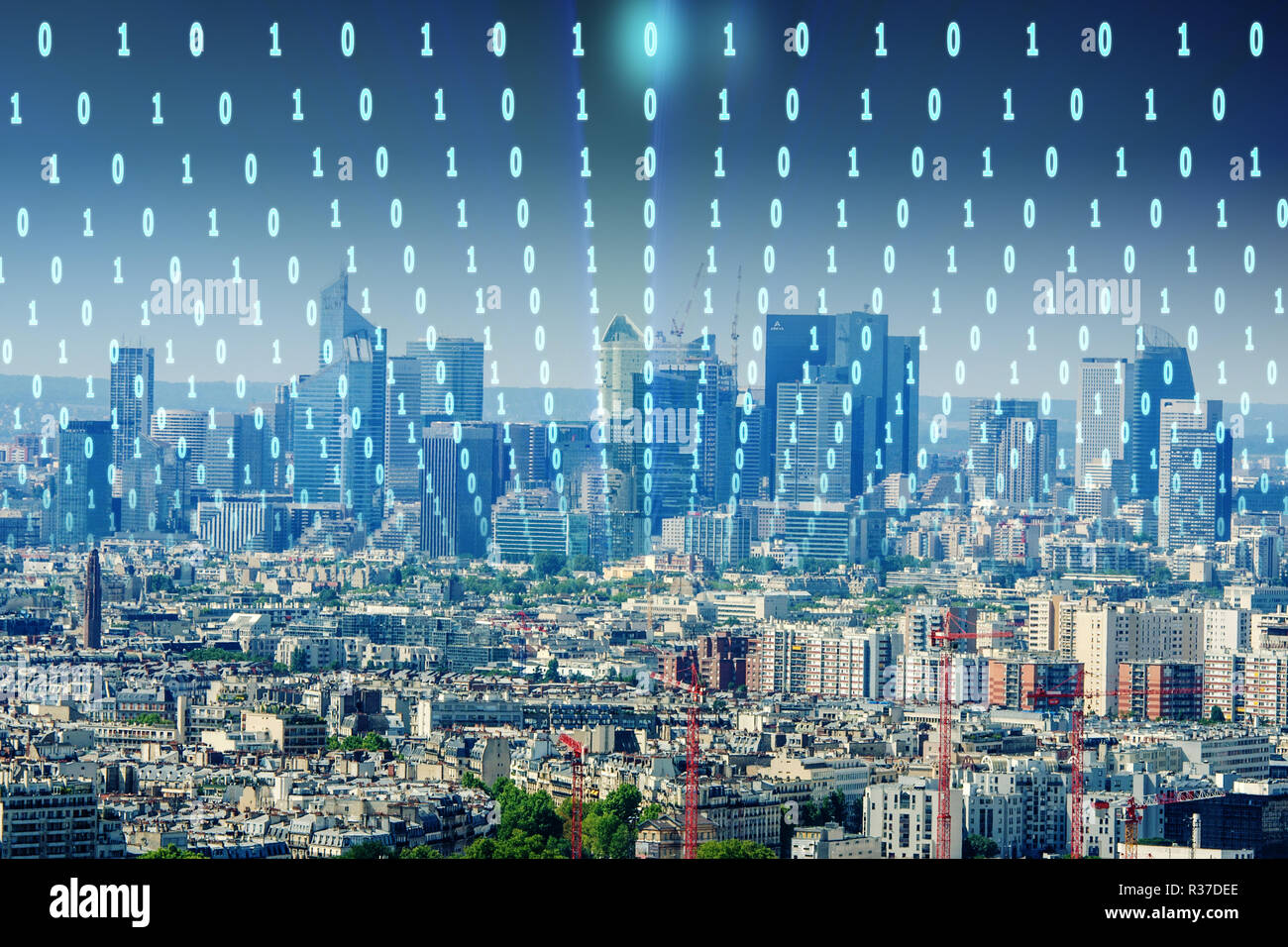 Concept of modern digital city and innovation Stock Photo - Alamy