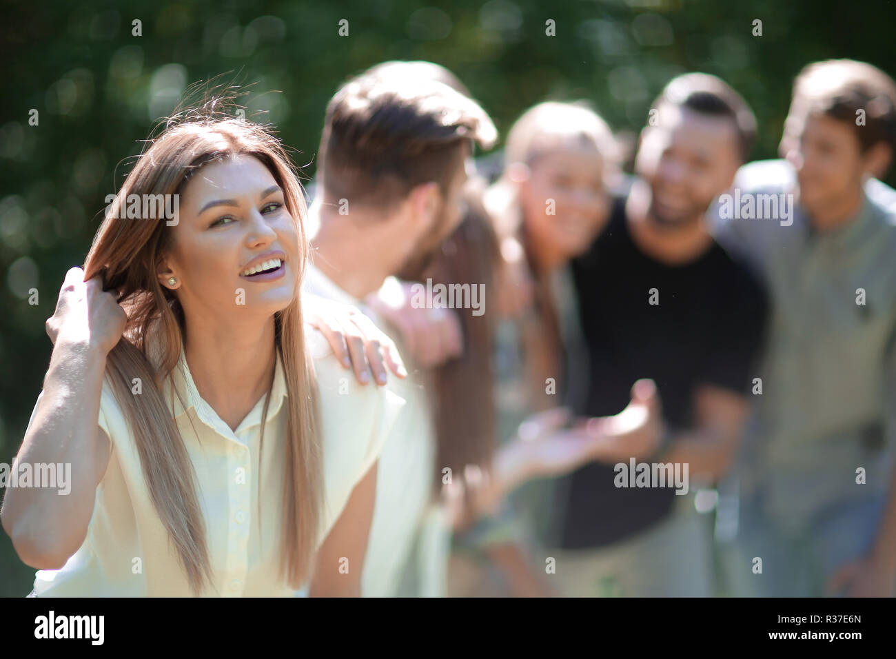 background image of a group of like-minded friends Stock Photo - Alamy