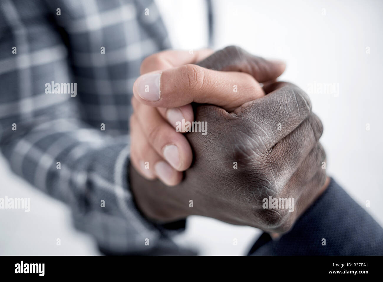 close up.strong handshake of business partners Stock Photo - Alamy