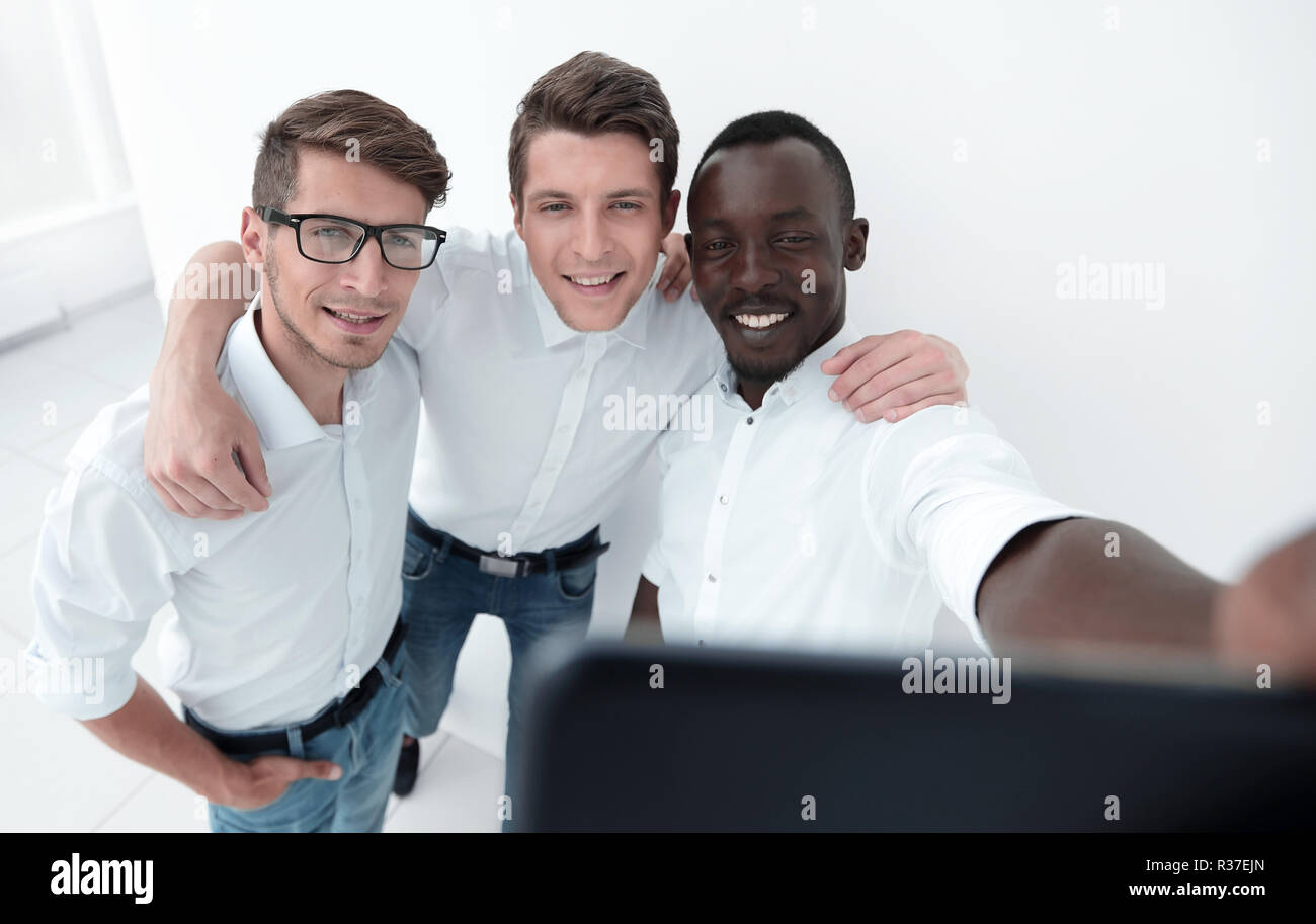 Team taking selfies hi-res stock photography and images - Alamy