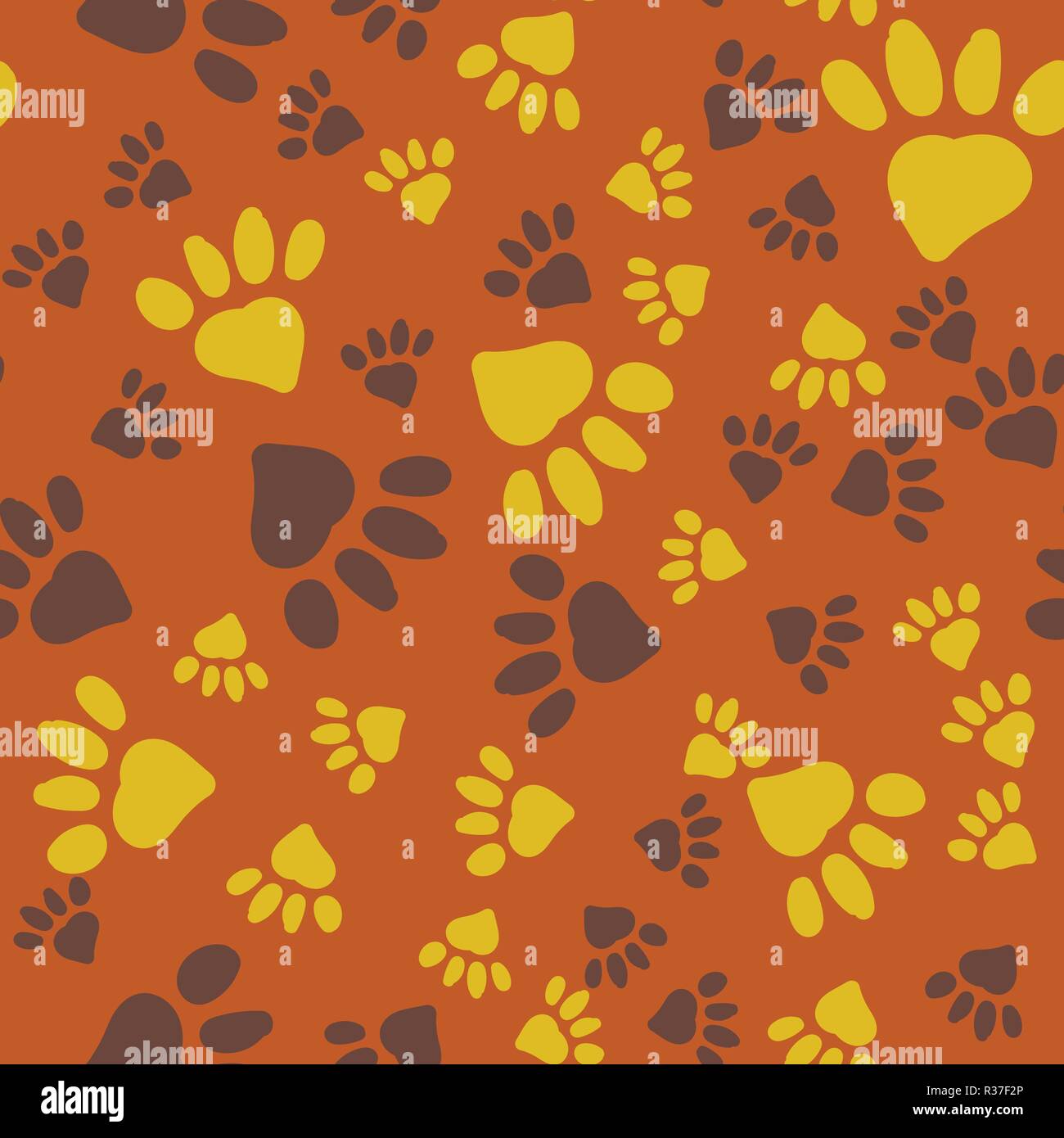 Dogs pawprints Stock Vector Images - Alamy