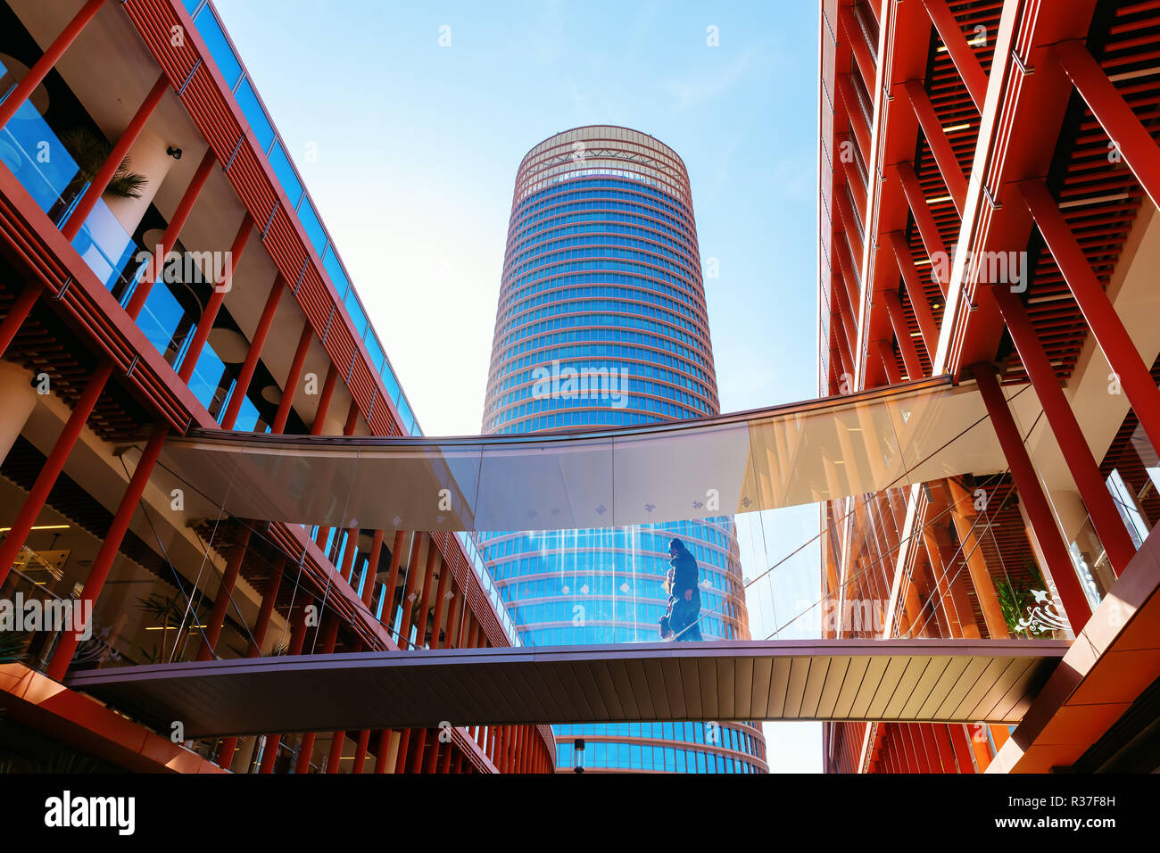 Seville, Spain - November 14, 2018: office skyscraper Torre Sevilla ...