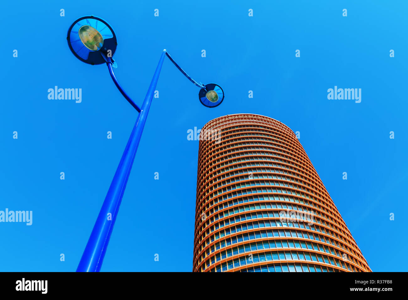Seville, Spain - November 14, 2018: office skyscraper Torre Sevilla ...