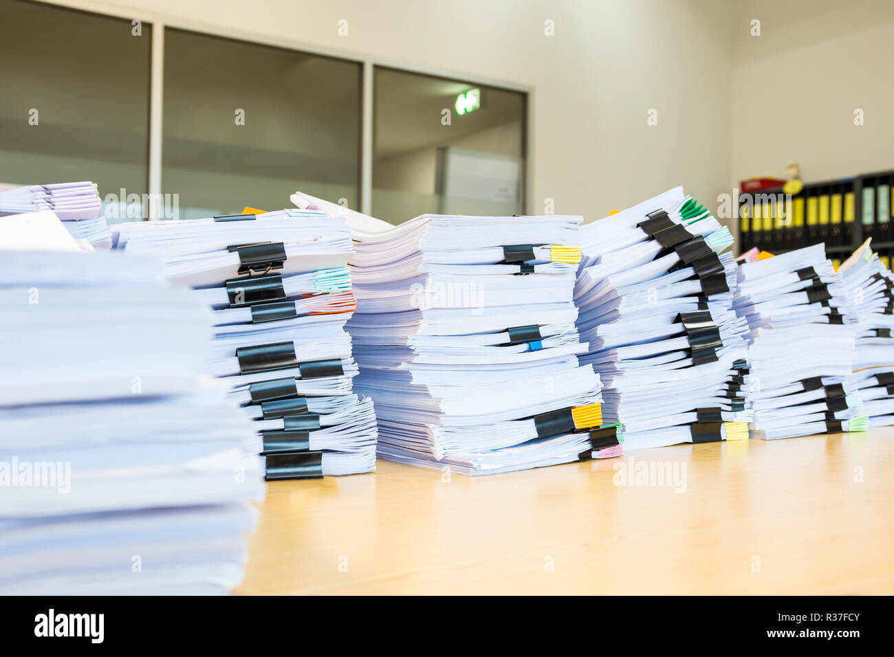 Pile unfinished documents on hi-res stock photography and images - Alamy