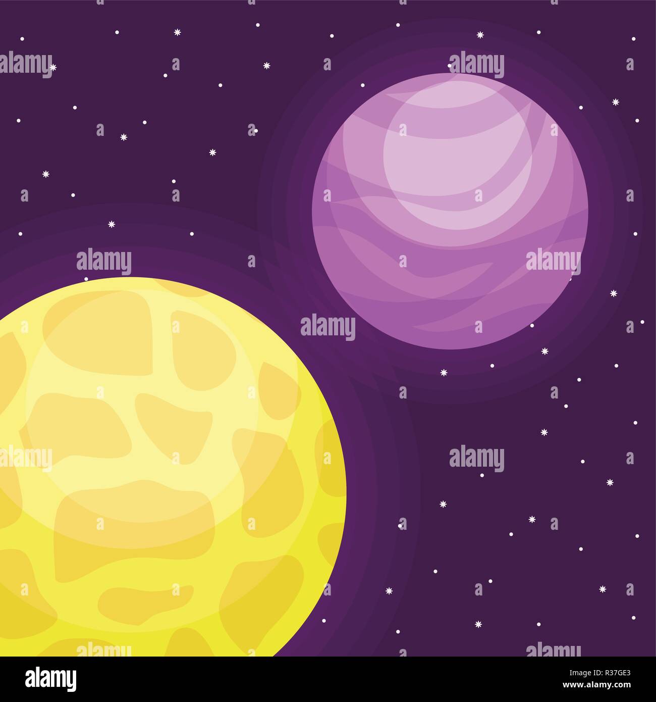 planets space universe icon vector illustration design Stock Vector ...