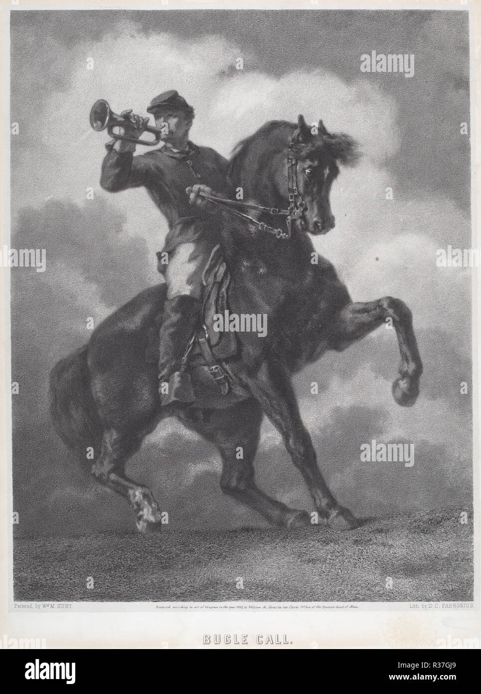 Bugle Call. Dated: c. 1863. Dimensions: image: 450 x 348 mm sheet: 545 ...