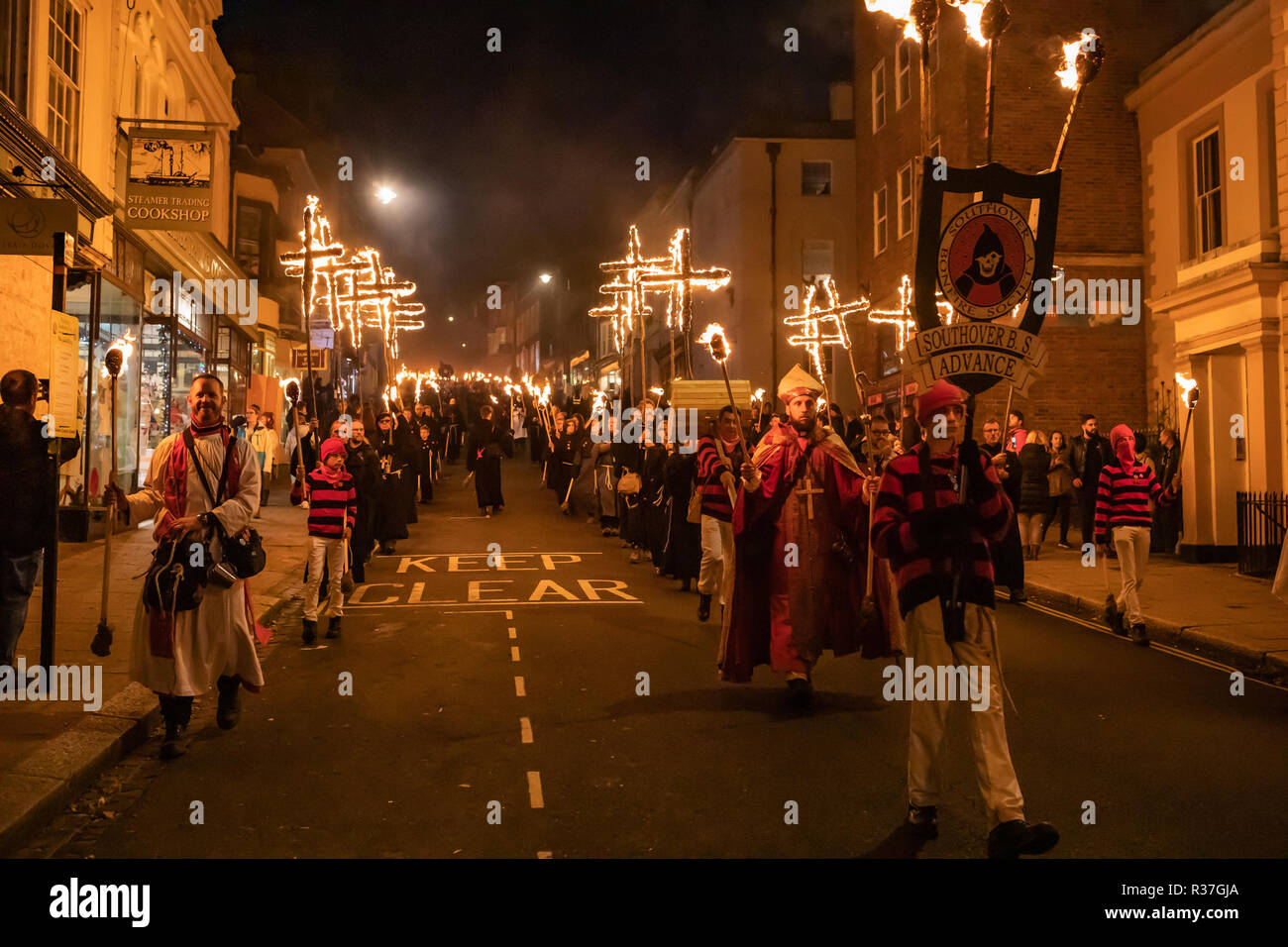 Lewes bonfire night firework hi-res stock photography and images - Alamy