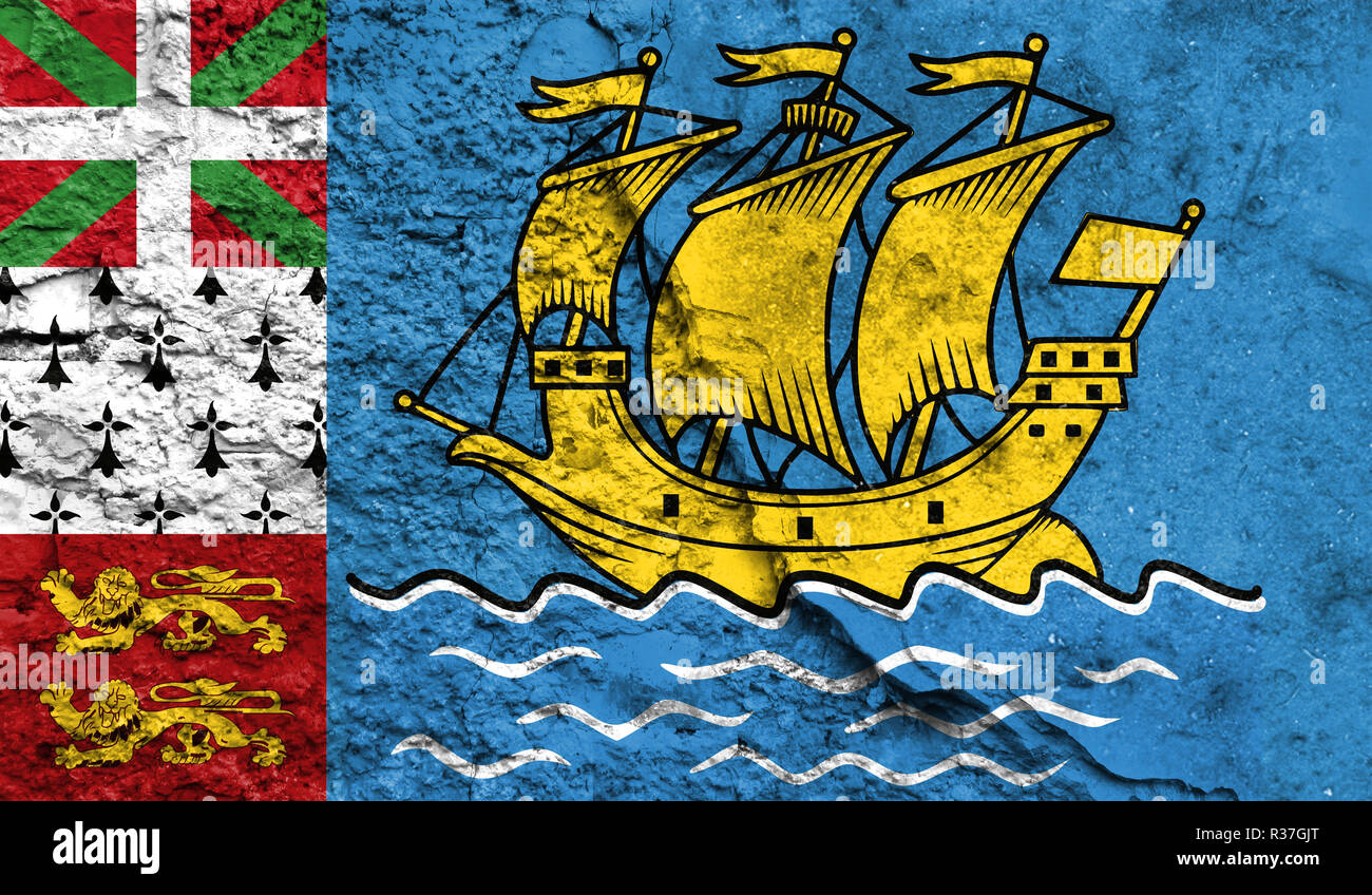 Flag of saint pierre and miquelon hi-res stock photography and images ...
