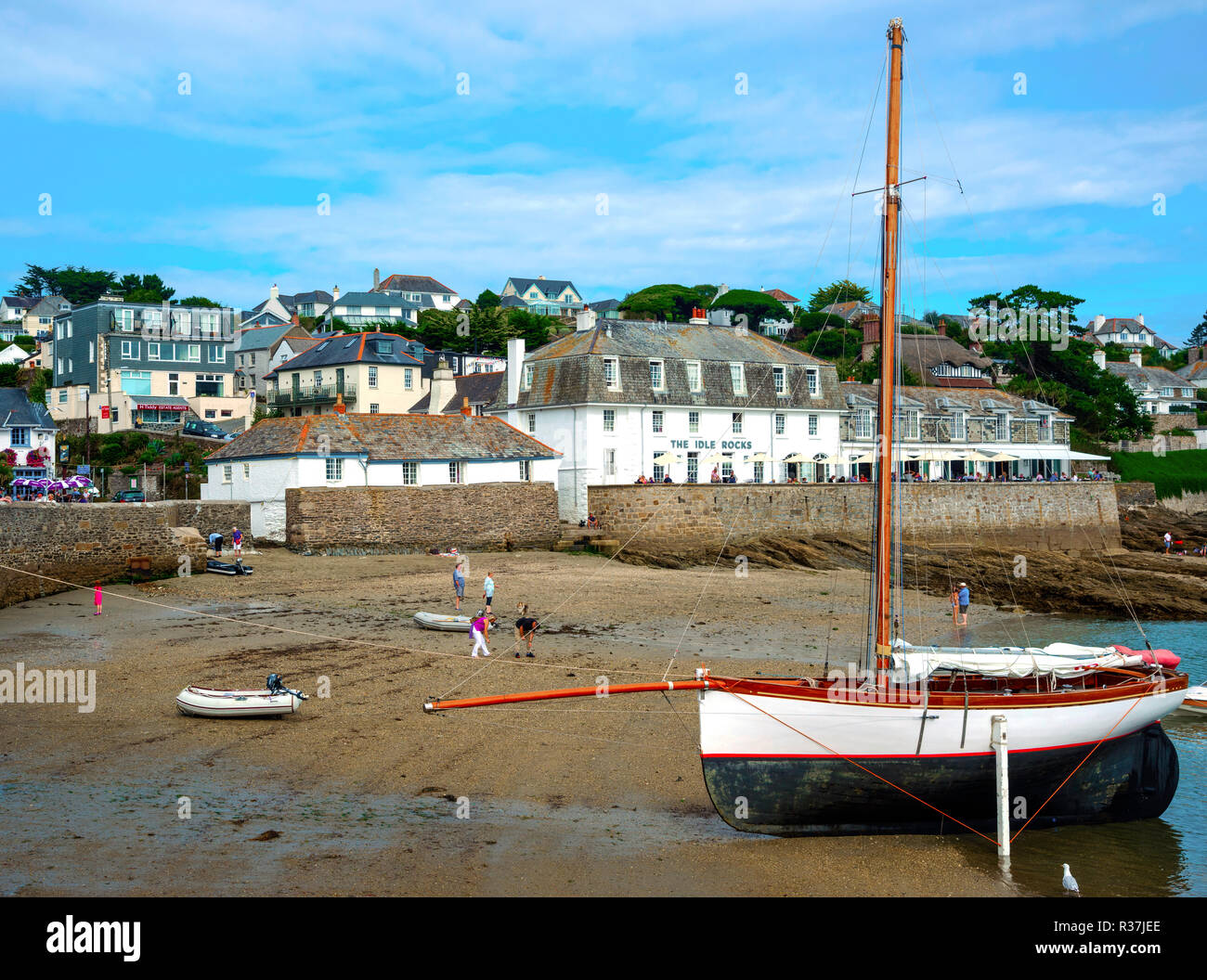 Falmouth oyster working boat hi-res stock photography and images - Alamy