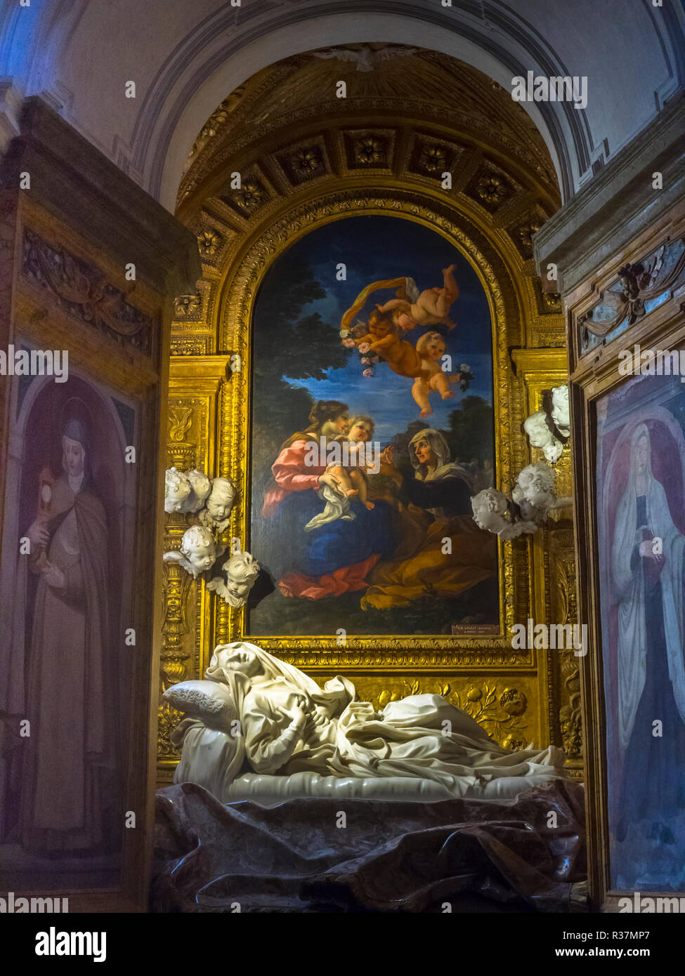 Gian Lorenzo Bernini's statue "Blessed Ludovica Albertoni" in the ...