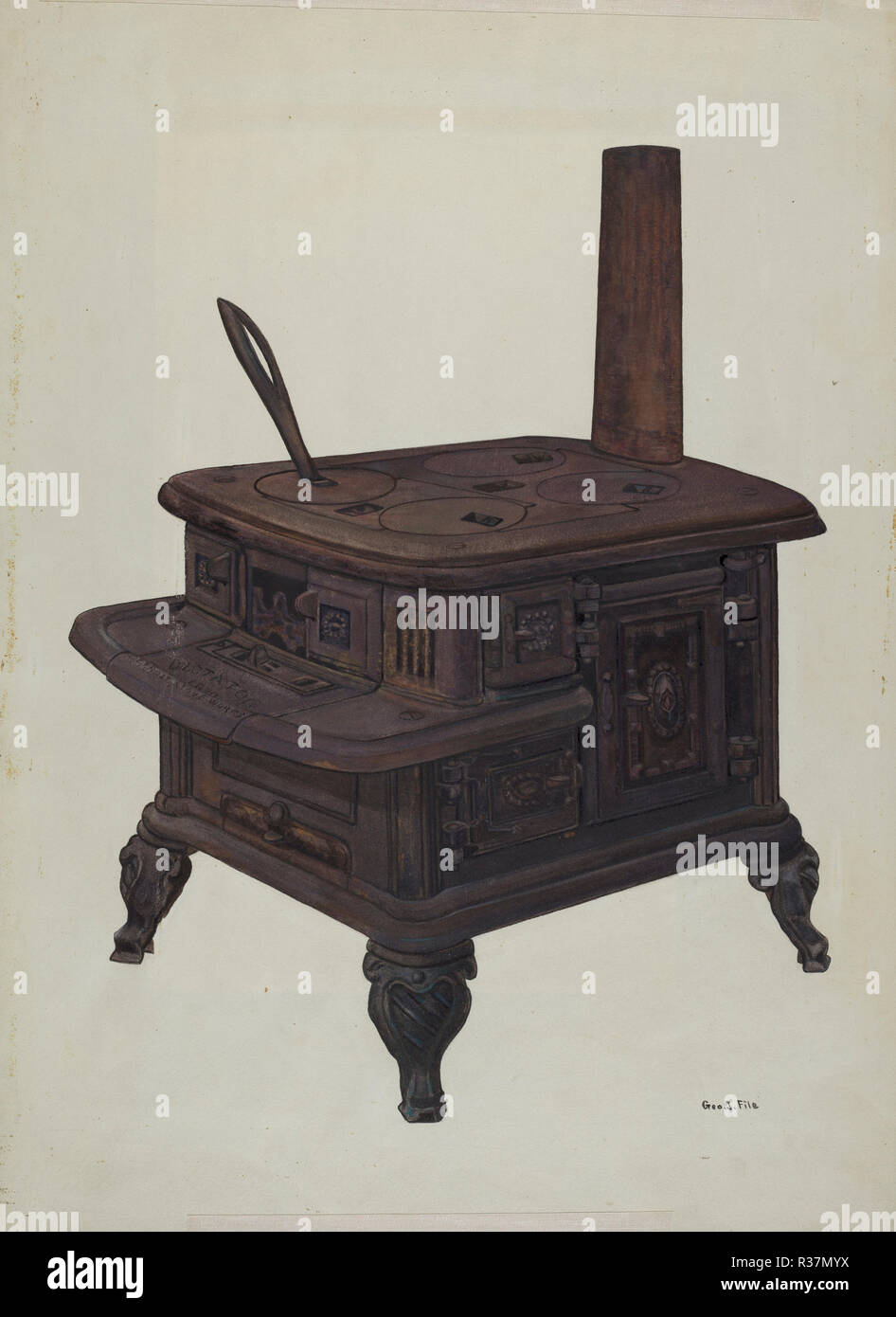 Stove (Model). Dated: c. 1939. Dimensions: overall: 48.5 x 35 cm (19 1/ ...