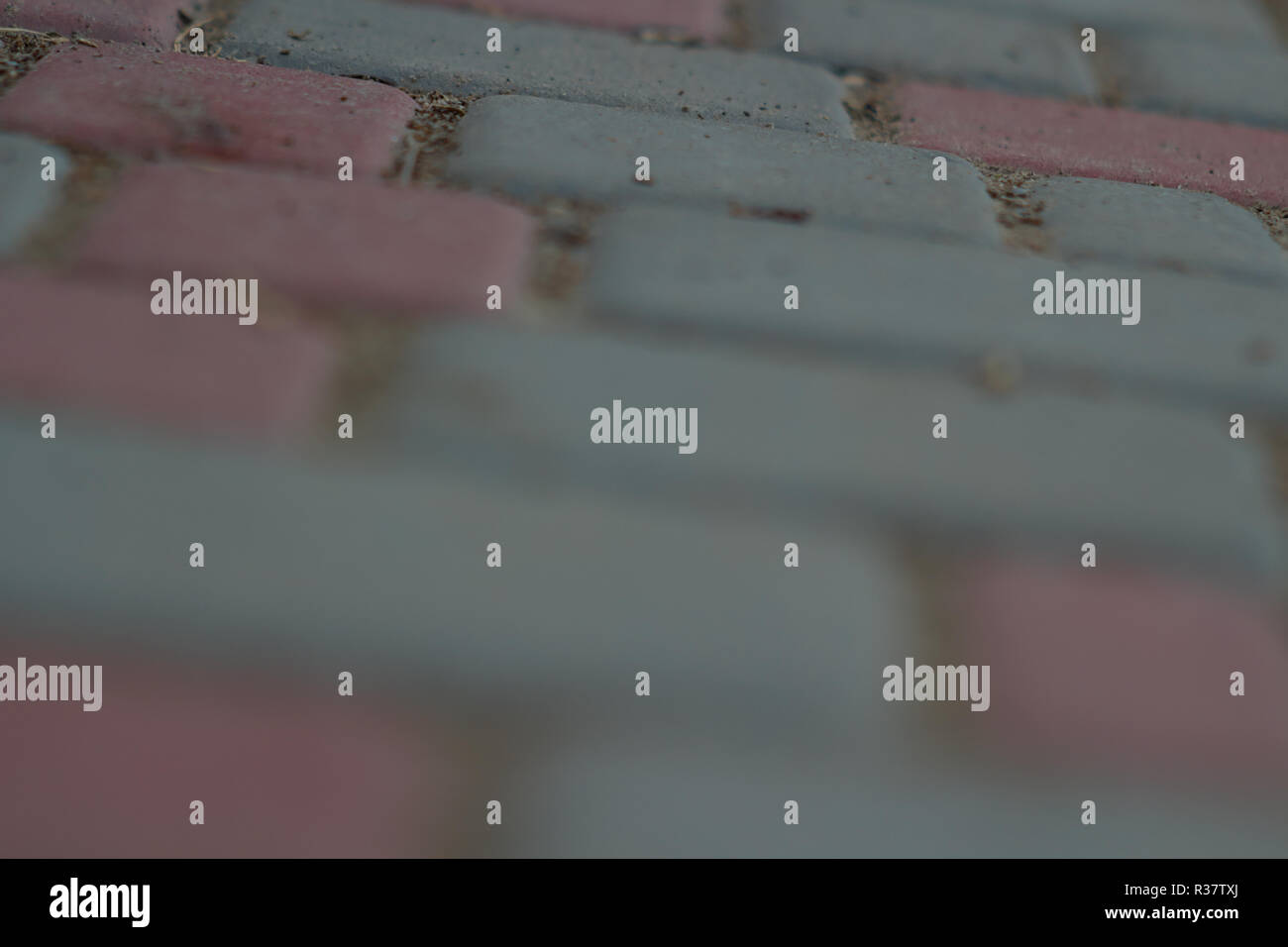 Road. macro. brick Stock Photo - Alamy