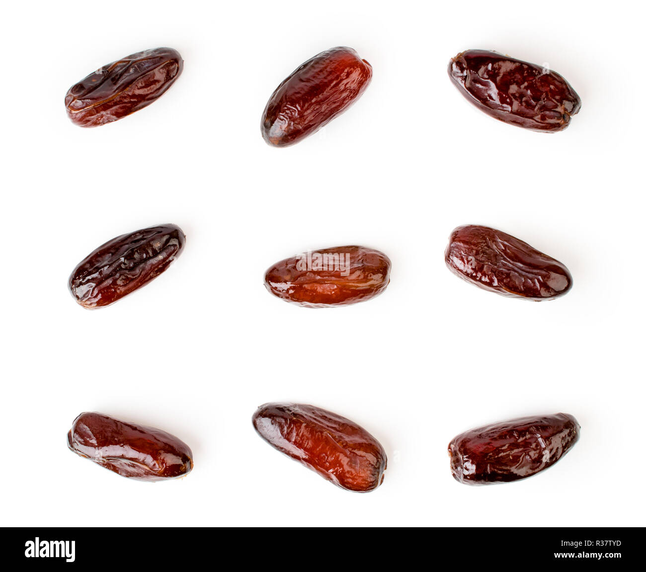 Dates are scattered on a white background. The view from the top Stock ...