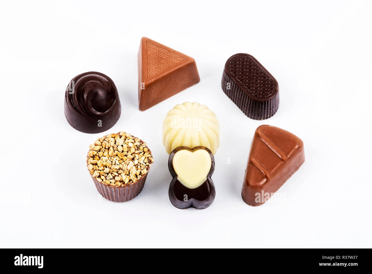 Chocolates set hi-res stock photography and images - Alamy