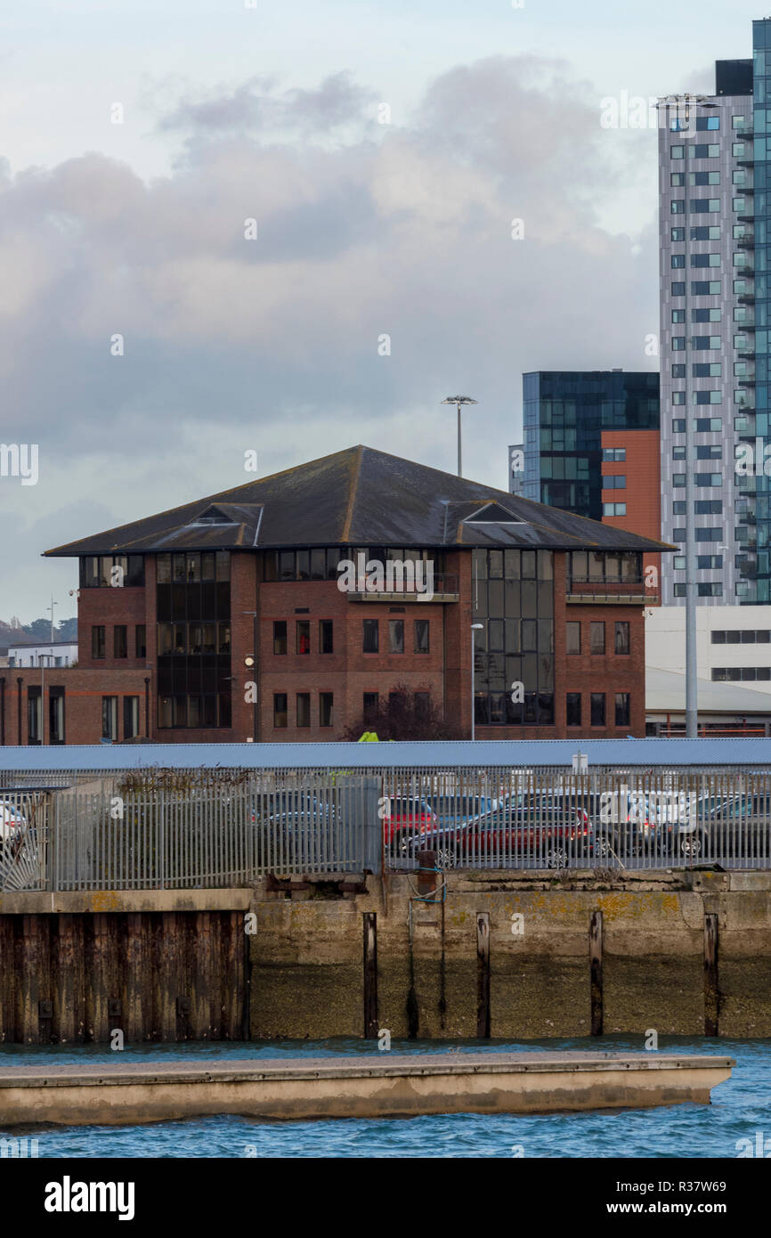 the offices of associated british ports in southampton docks, hampshire ...