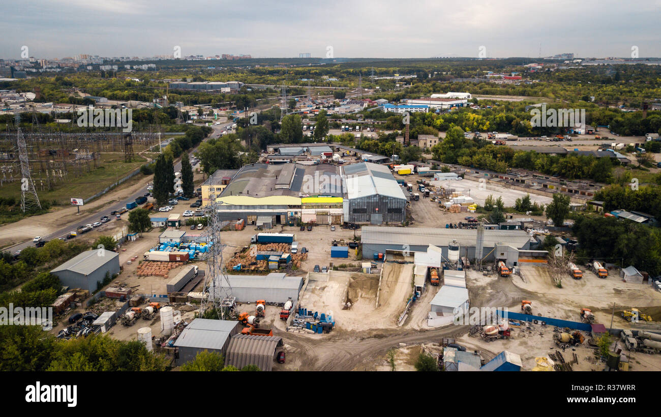 Industrial zone aerial Stock Photo - Alamy Industrial zone aerial Stock Photo - Alamy