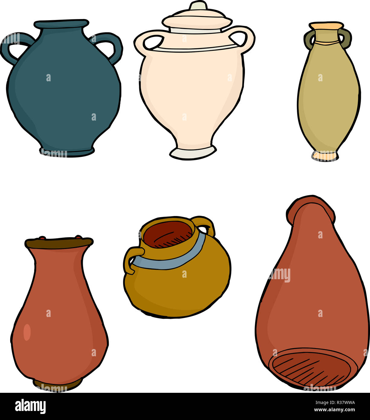 Cartoon pottery jar hi-res stock photography and images - Alamy