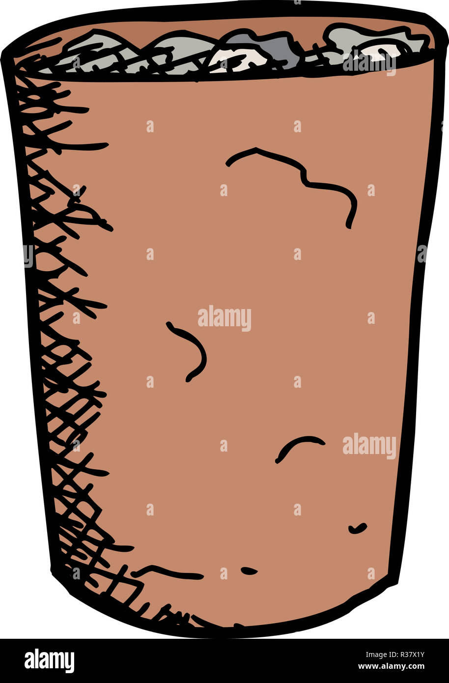 Garbage cartoon illustration hi-res stock photography and images - Alamy