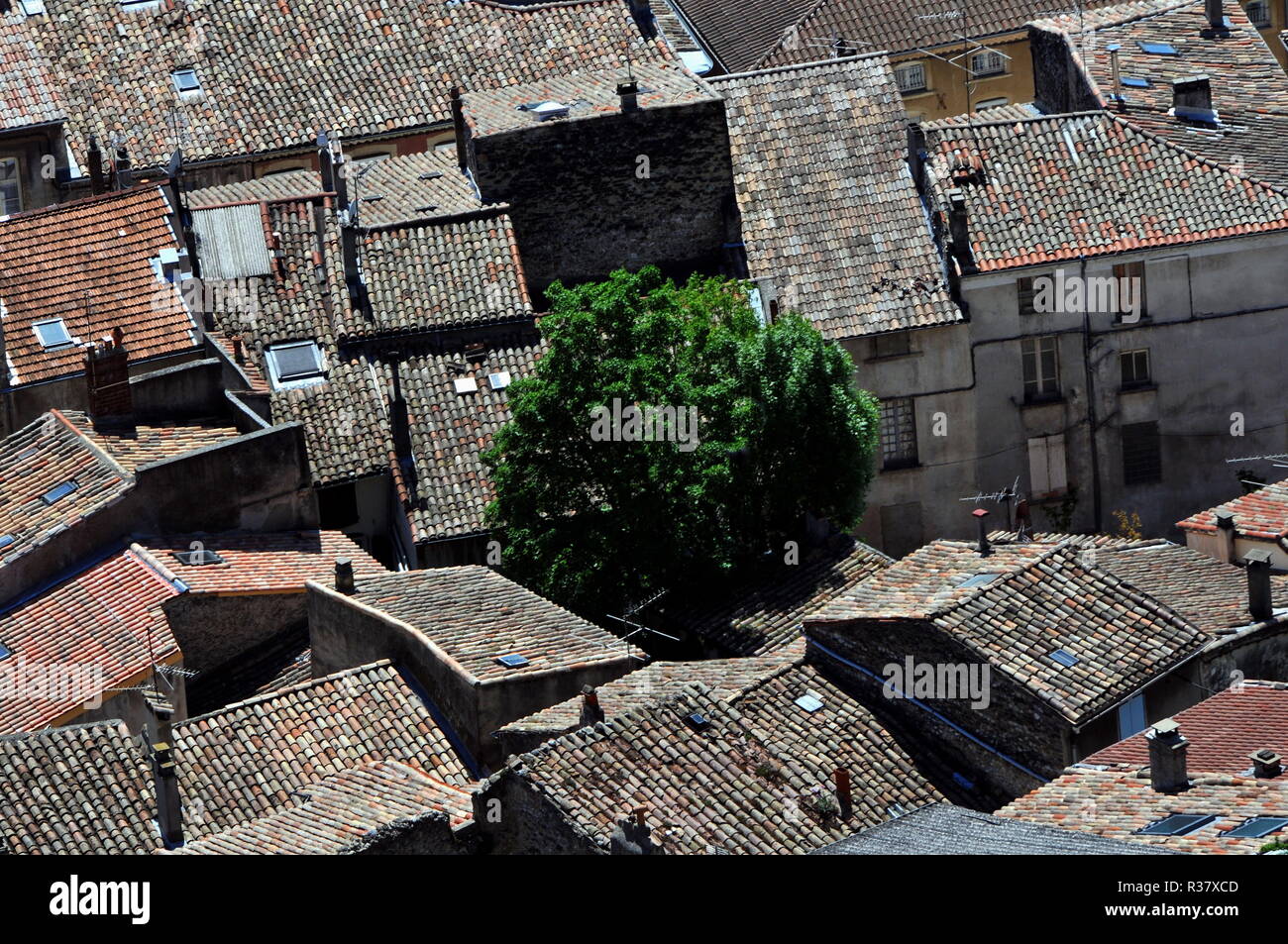 over the roofs of crest Stock Photo - Alamy