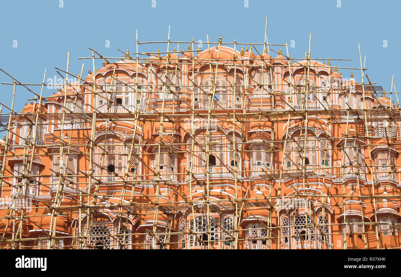 Traditional indian scaffolding hi-res stock photography and images - Alamy