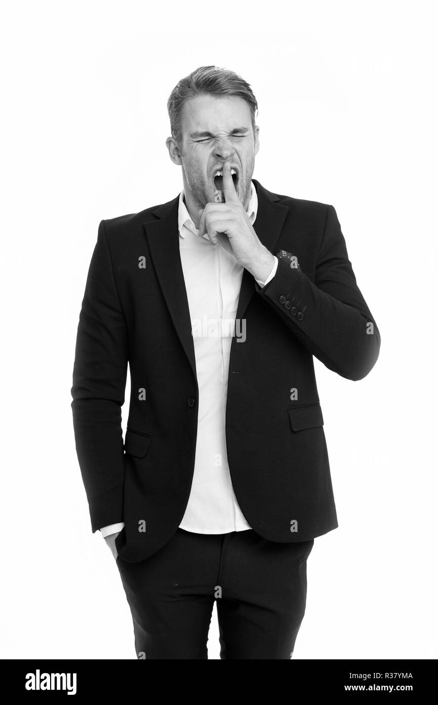 Man wardrobe fed up hi-res stock photography and images - Alamy