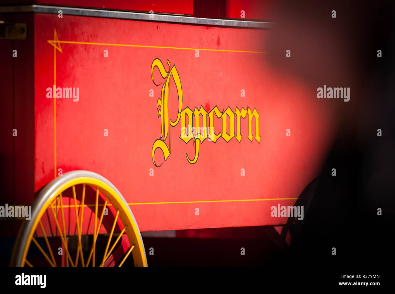 Red and yellow food advert hi-res stock photography and images - Alamy