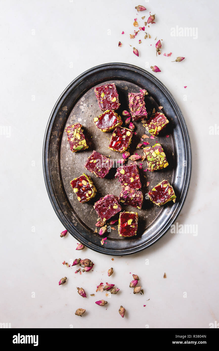 Variety of Turkish Delight Stock Photo - Alamy