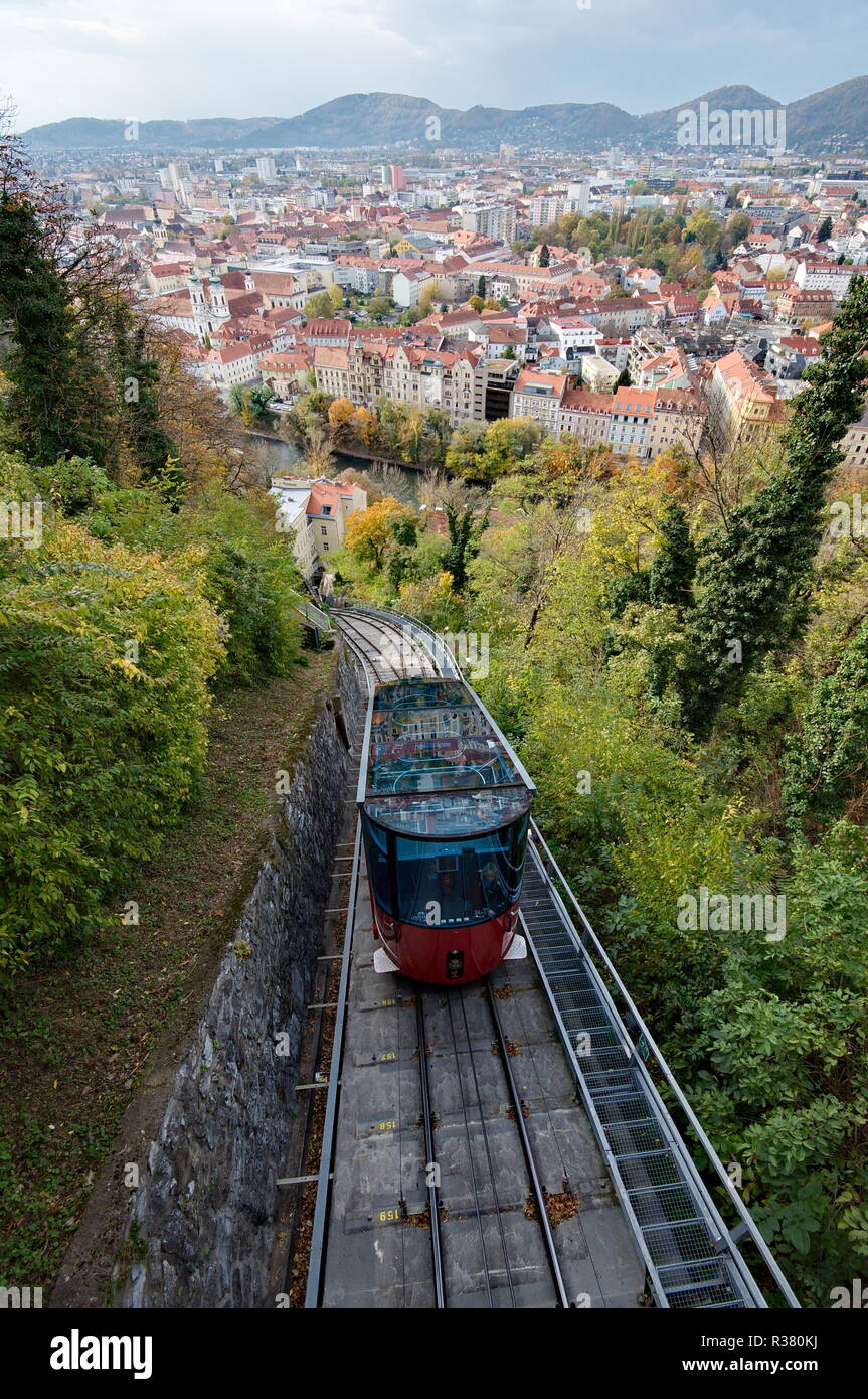 Graz austria funicular hi-res stock photography and images - Alamy