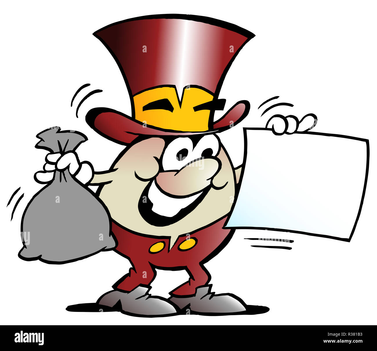 Cartoon Vector illustration of a Happy Golden Egg Mascot looking at a ...