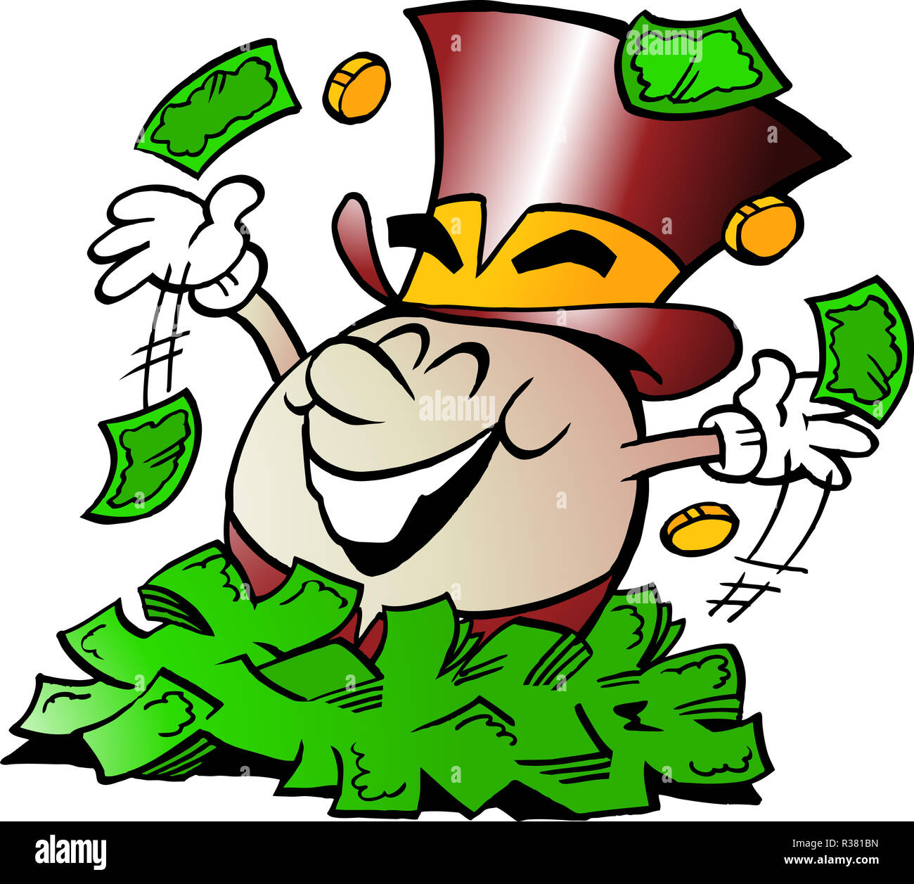 Big money cartoon hi-res stock photography and images - Alamy
