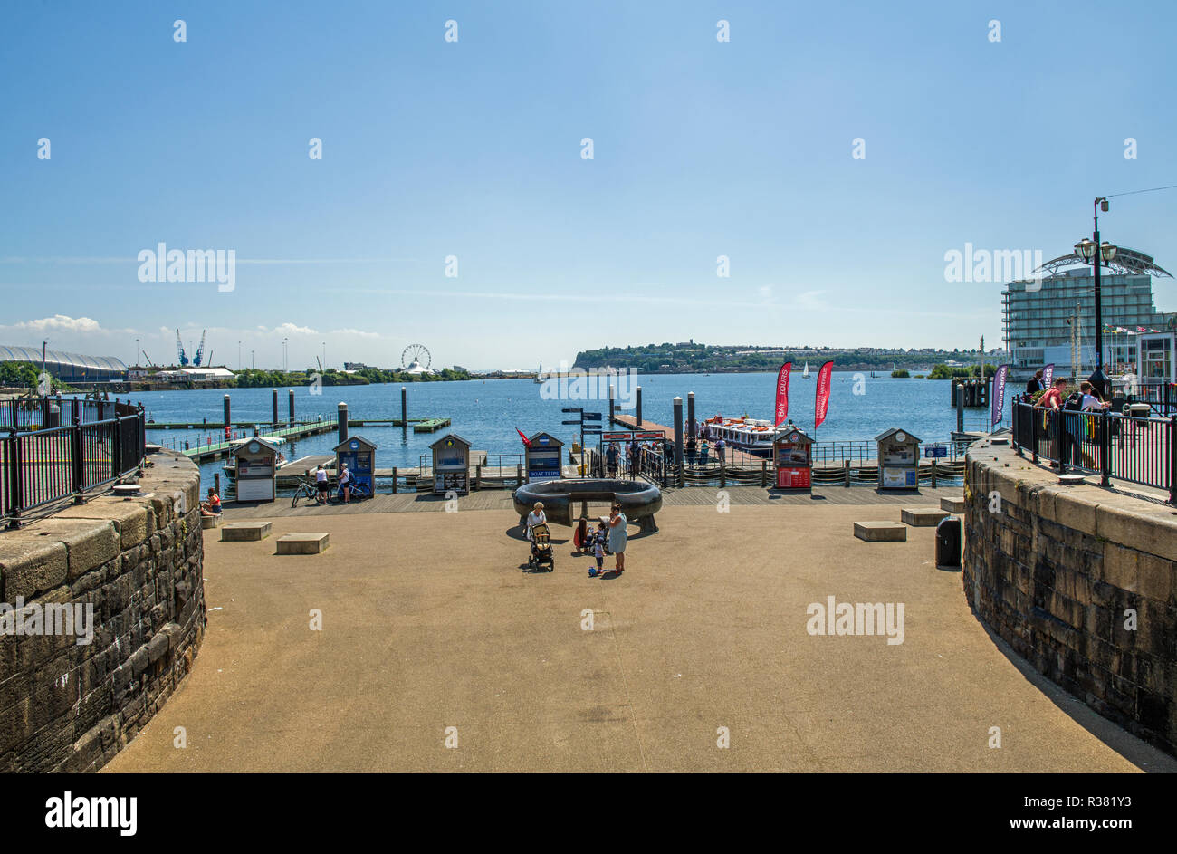 The Cardiff Bay Waterfront South Wales Stock Photo - Alamy