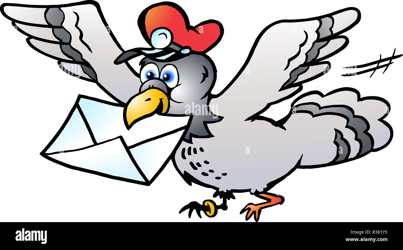 Carrier pigeon illustration hi-res stock photography and images - Alamy