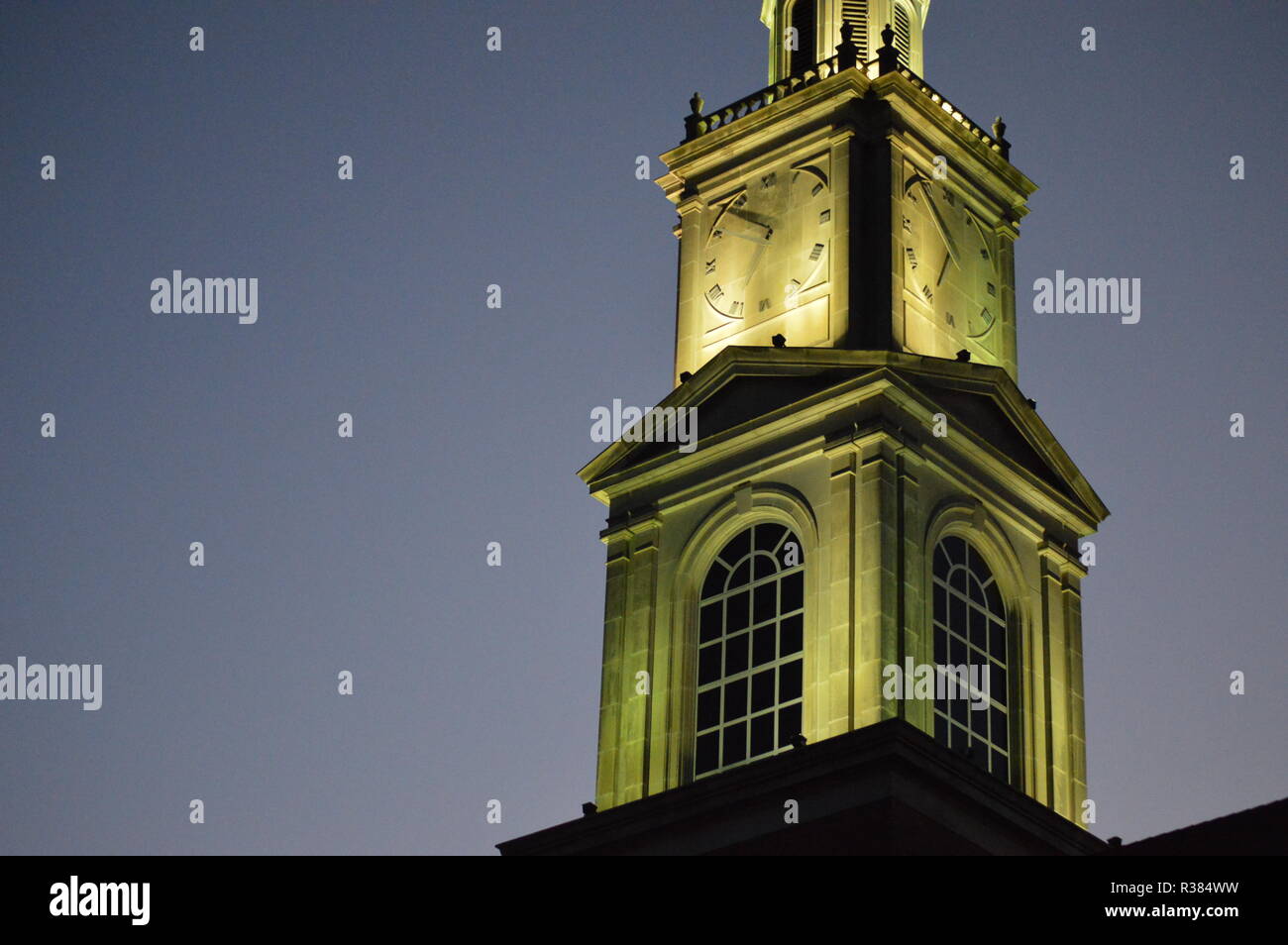 Raley Chapel's Clock Tower Stock Photo - Alamy