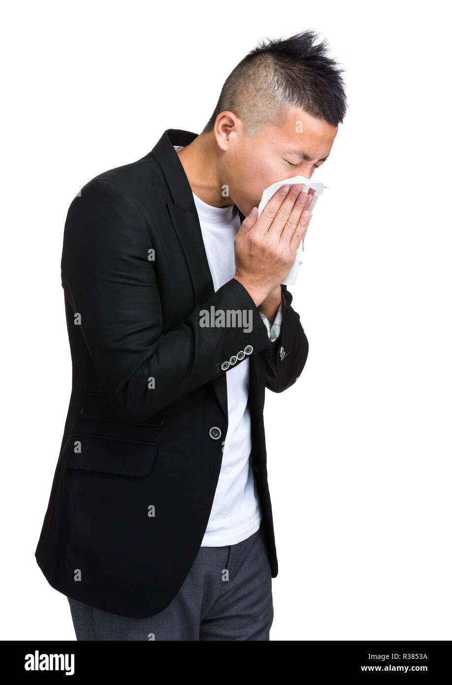 Handkerchief Cry Man High Resolution Stock Photography and Images - Alamy