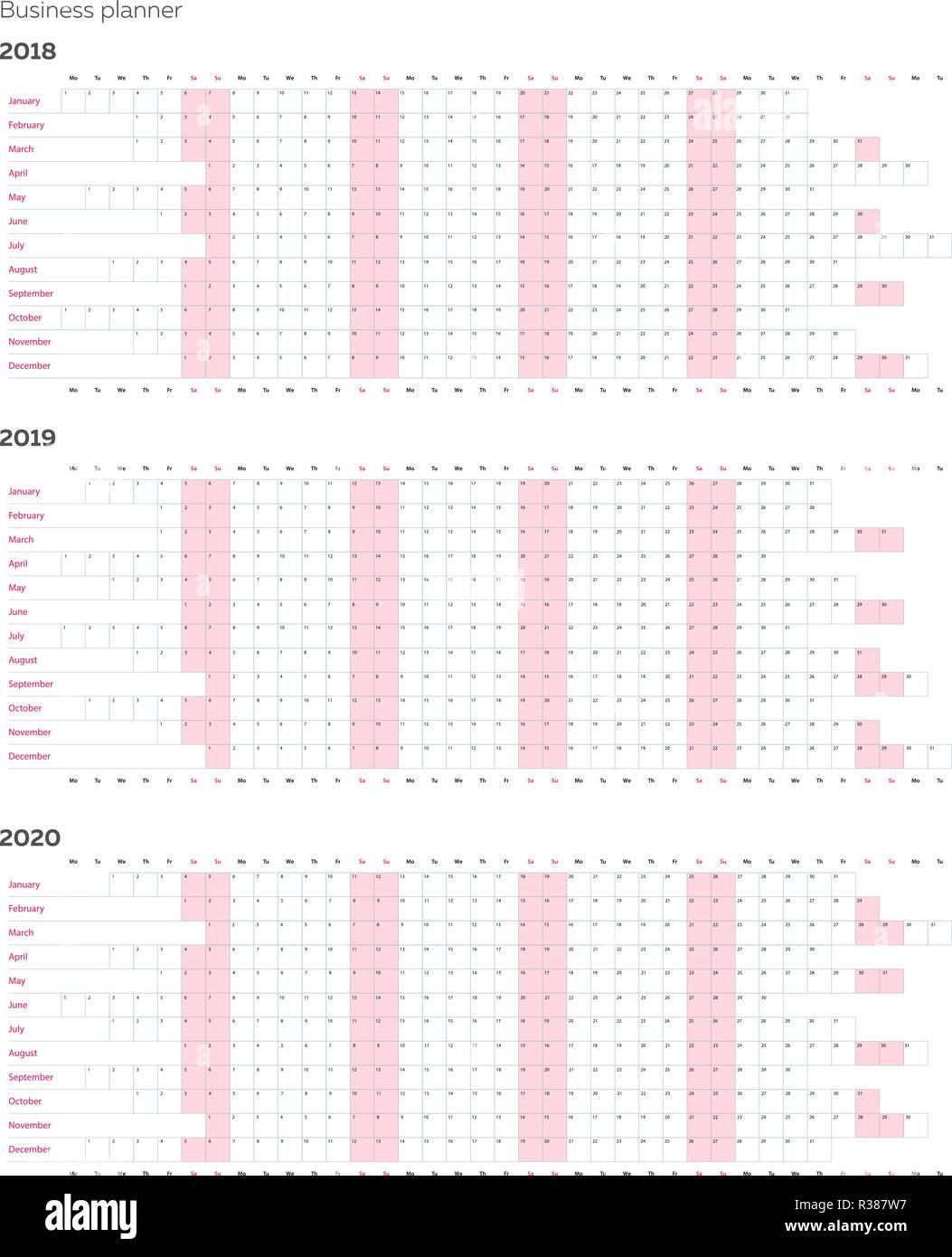 2020 calendar clipart hi-res stock photography and images - Alamy