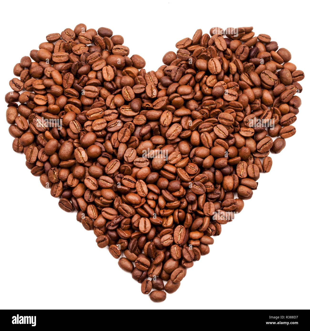 coffee beans heart Stock Photo - Alamy