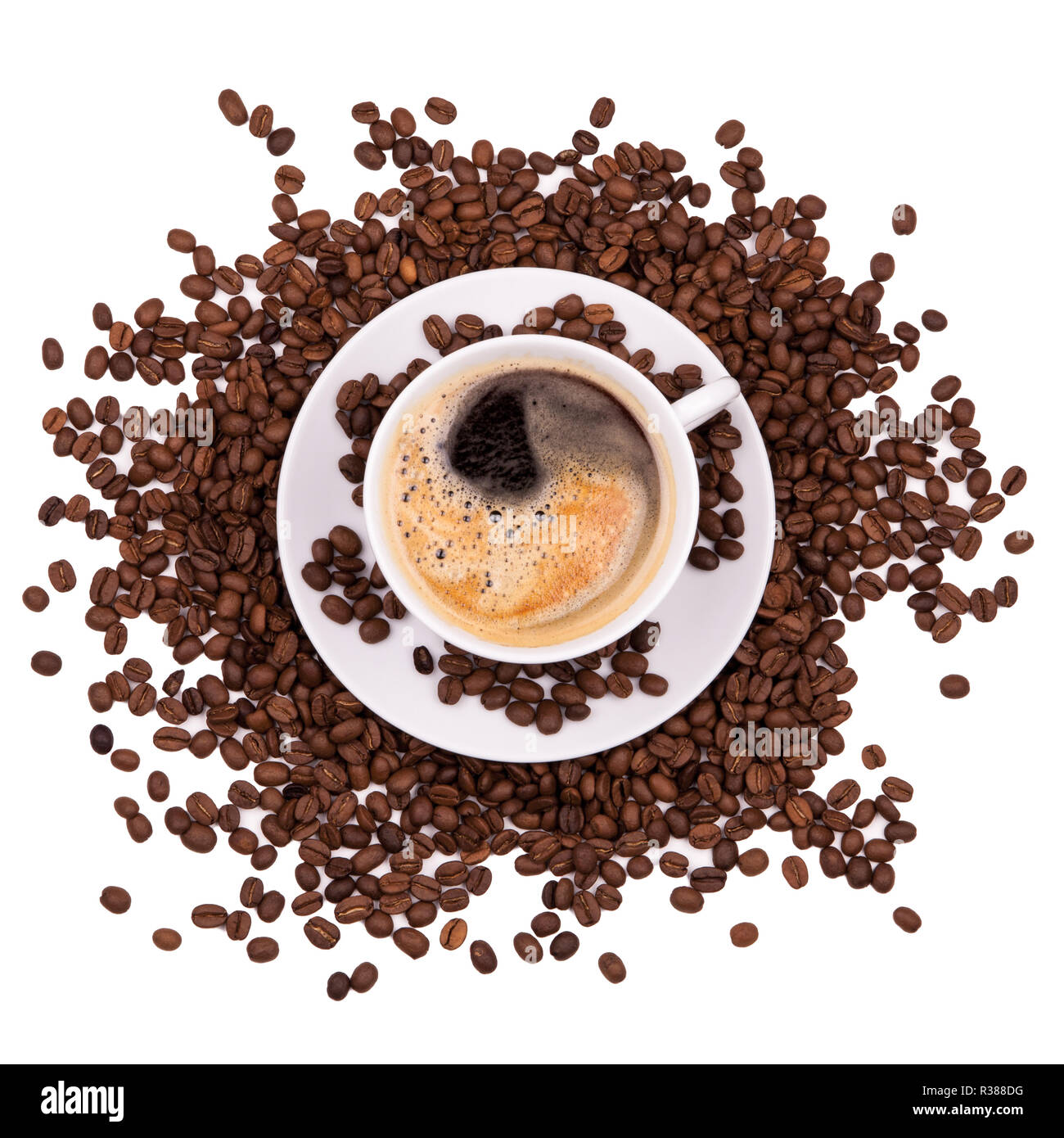 coffee with coffee beans Stock Photo - Alamy