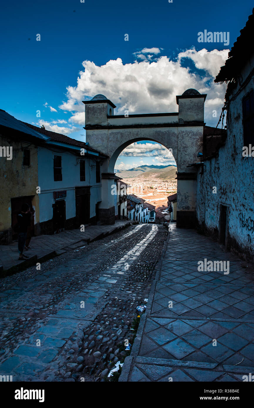 Street scene of Cusco, Peru Stock Photo - Alamy