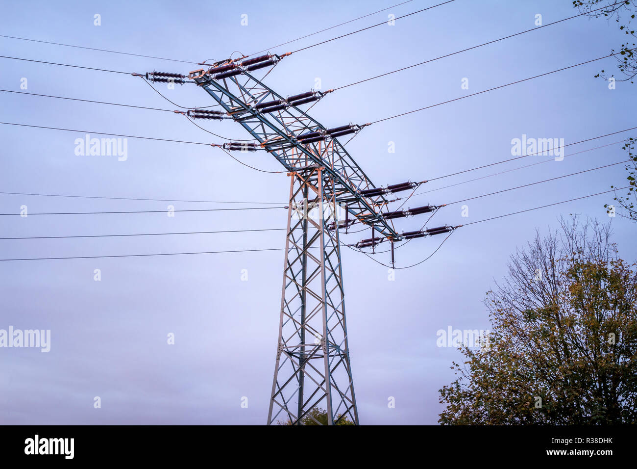 High pressure electric tower hi-res stock photography and images - Alamy