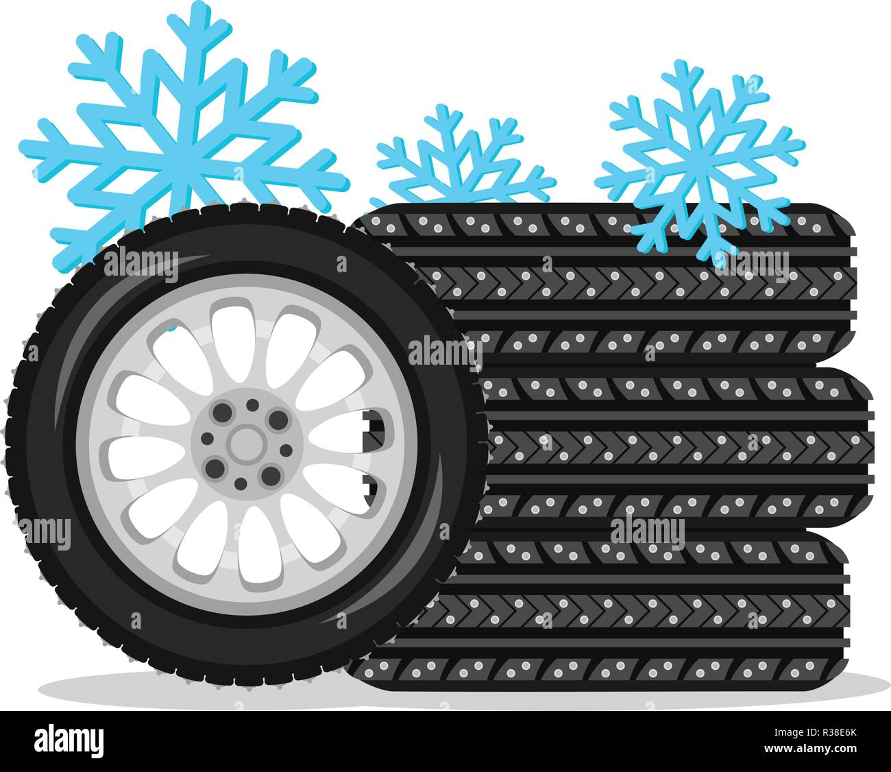 Transport on rubber wheels Stock Vector Images - Alamy