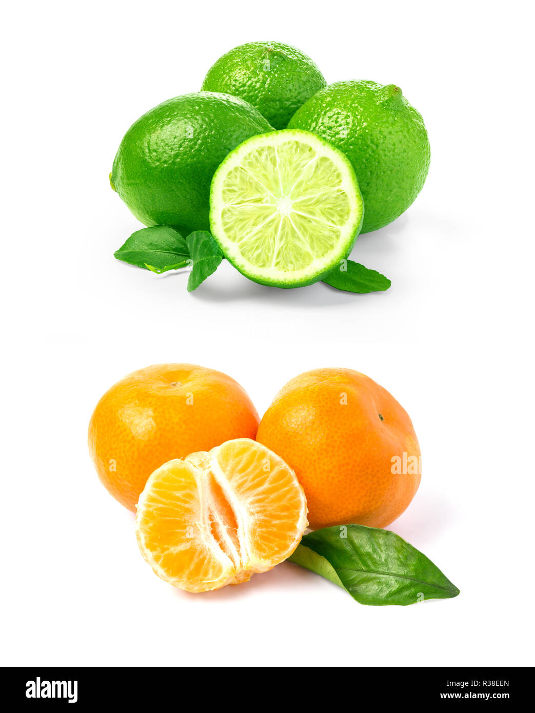 citrus fruit isolated on white background Stock Photo - Alamy